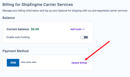 Manage Your Payment Methods – ShipEngine