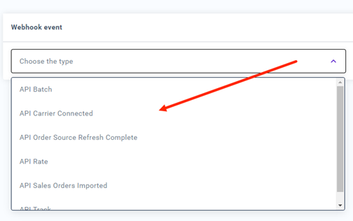Creating Webhooks – ShipEngine